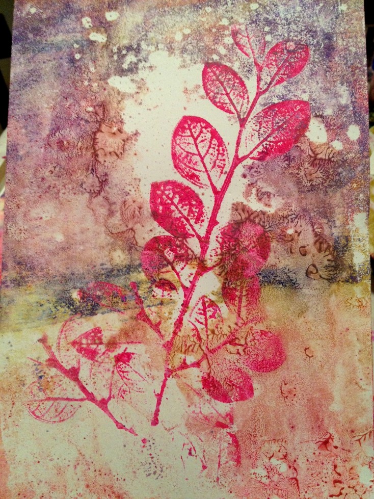 ART GIRL: Fun with Speedball Ink + brayer
