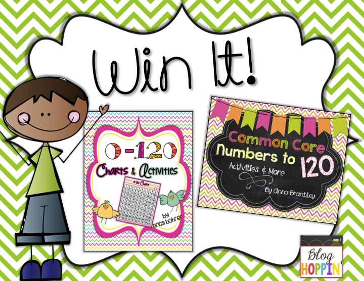 Blog Hoppin': 0-120 Charts and Activities, Freebies, and a Contest!