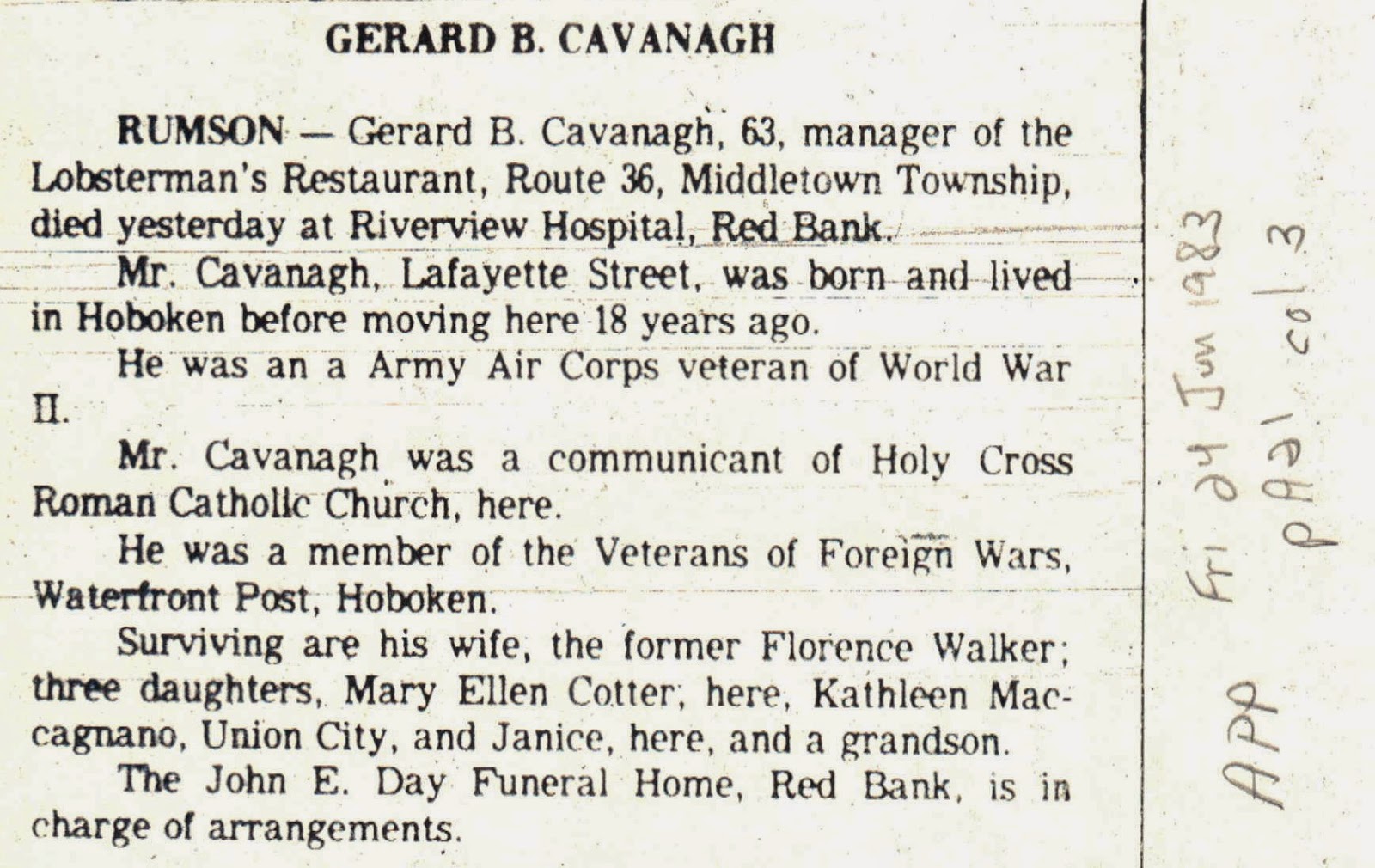 Looking up the Family Kilt: 2015