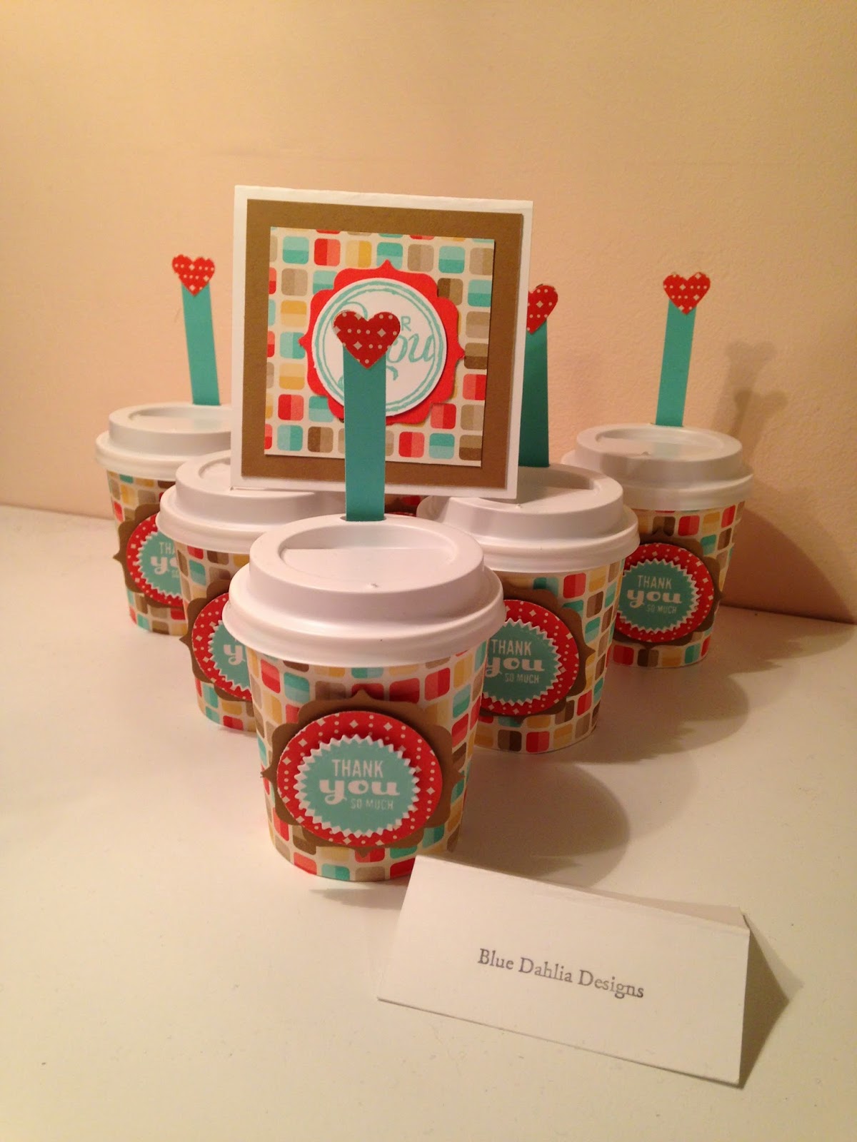 Blue Dahlia Designs: Mini Coffee Cups For Co-Workers