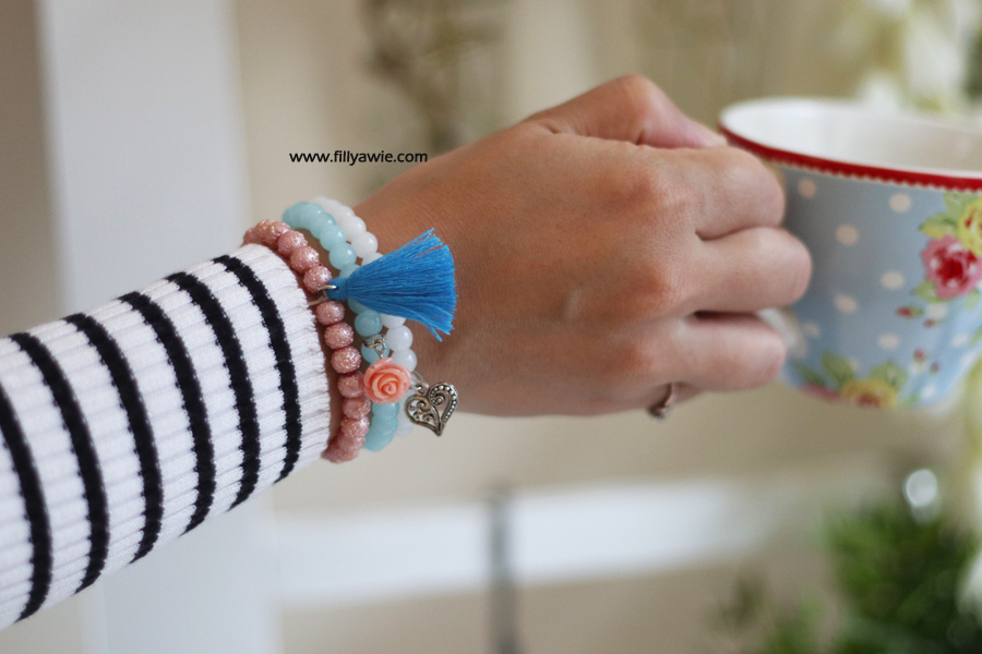 DIY Cara Membuat Gelang Elastis dari Manik-Manik ( DIY Stacking ...