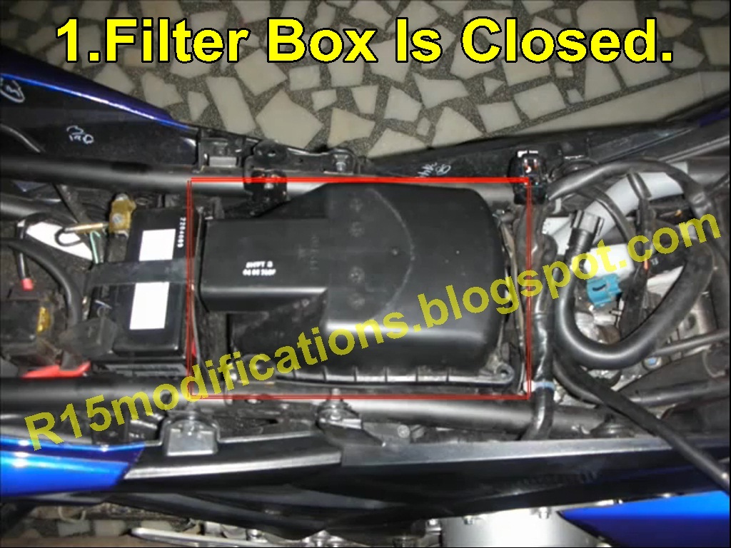 K&N Air Filter In R15 ~ R15 MODIFICATIONS By Rahul Harwani