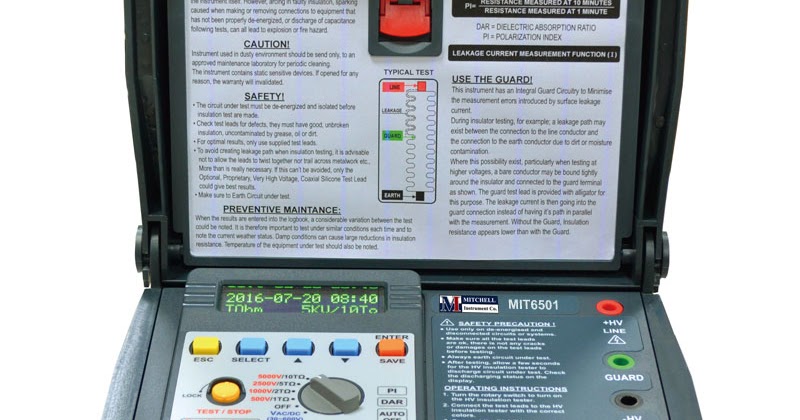 Mitchell Instruments Co: New Mitchell Instrument MIT6501 5kV Insulation ...