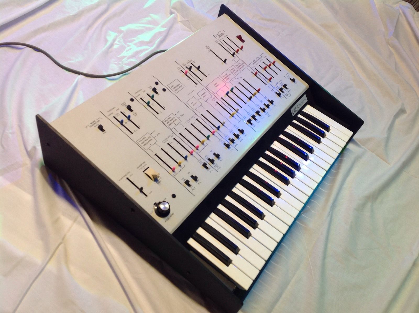 MATRIXSYNTH: White Arp Odyssey MK1 with Manual & Patch Sheets