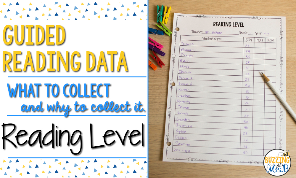 Monitoring Progress in Guided Reading - Buzzing with Ms. B