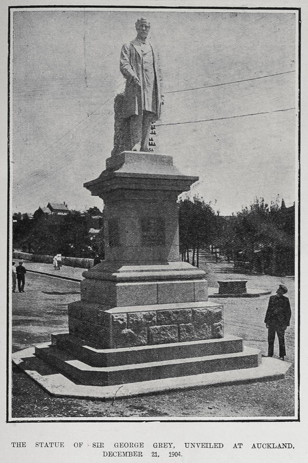 Bartley Archive: The Grey Statue Auckland City