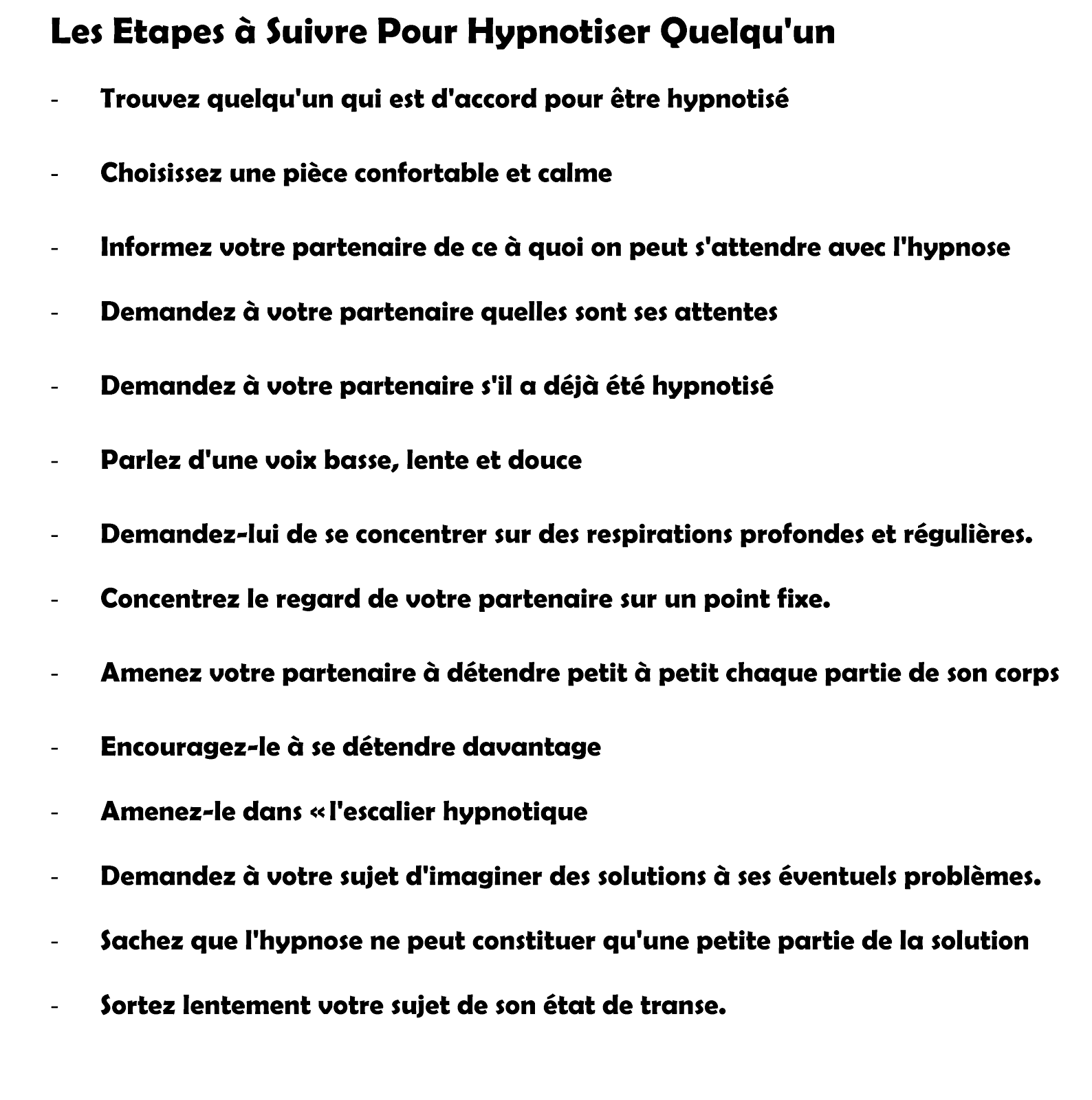 Le Meilleur Du Web: Les Etapes à Suivre Pour Hypnotiser Quelqu'un