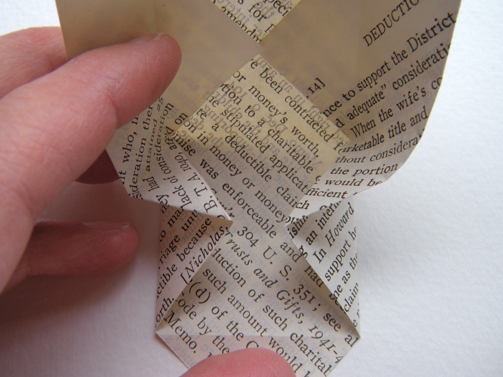 art in red wagons: DIY folded box