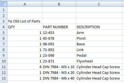 From the Trenches with Autodesk Inventor: iLogic: Export Parts List ...