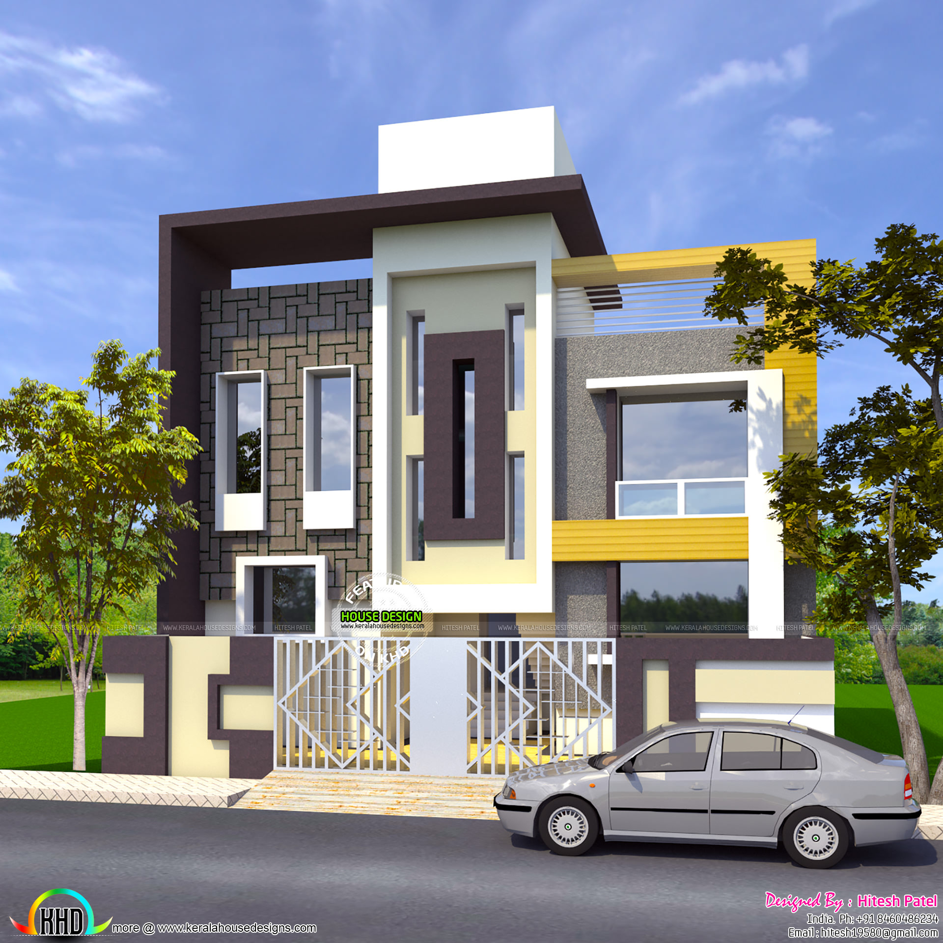 185 sq-m Modern contemporary home - Kerala Home Design and Floor Plans ...