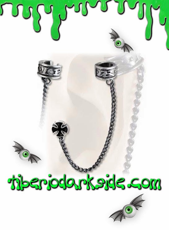 Alchemy Gothic España: Pendiente Bomber Rest In Peace Chain