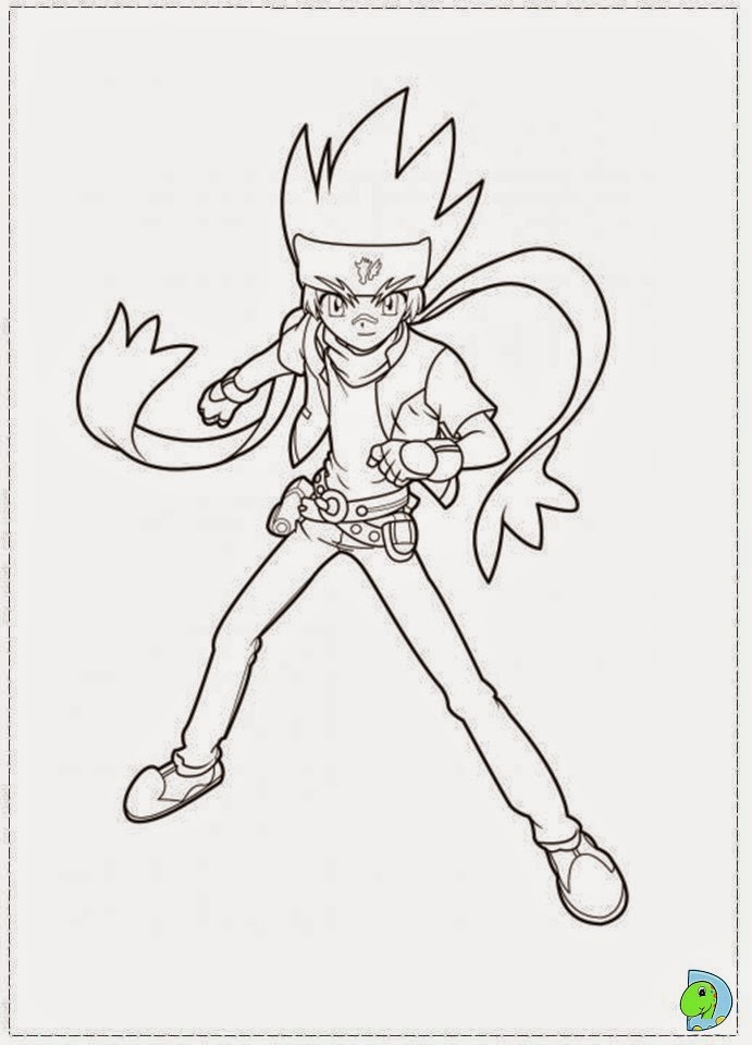 Dinokids - Desenhos para colorir: Desenhos de Beyblade para colorir