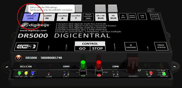 5:Change DR5000 Protocol to Z21/WLANmaus