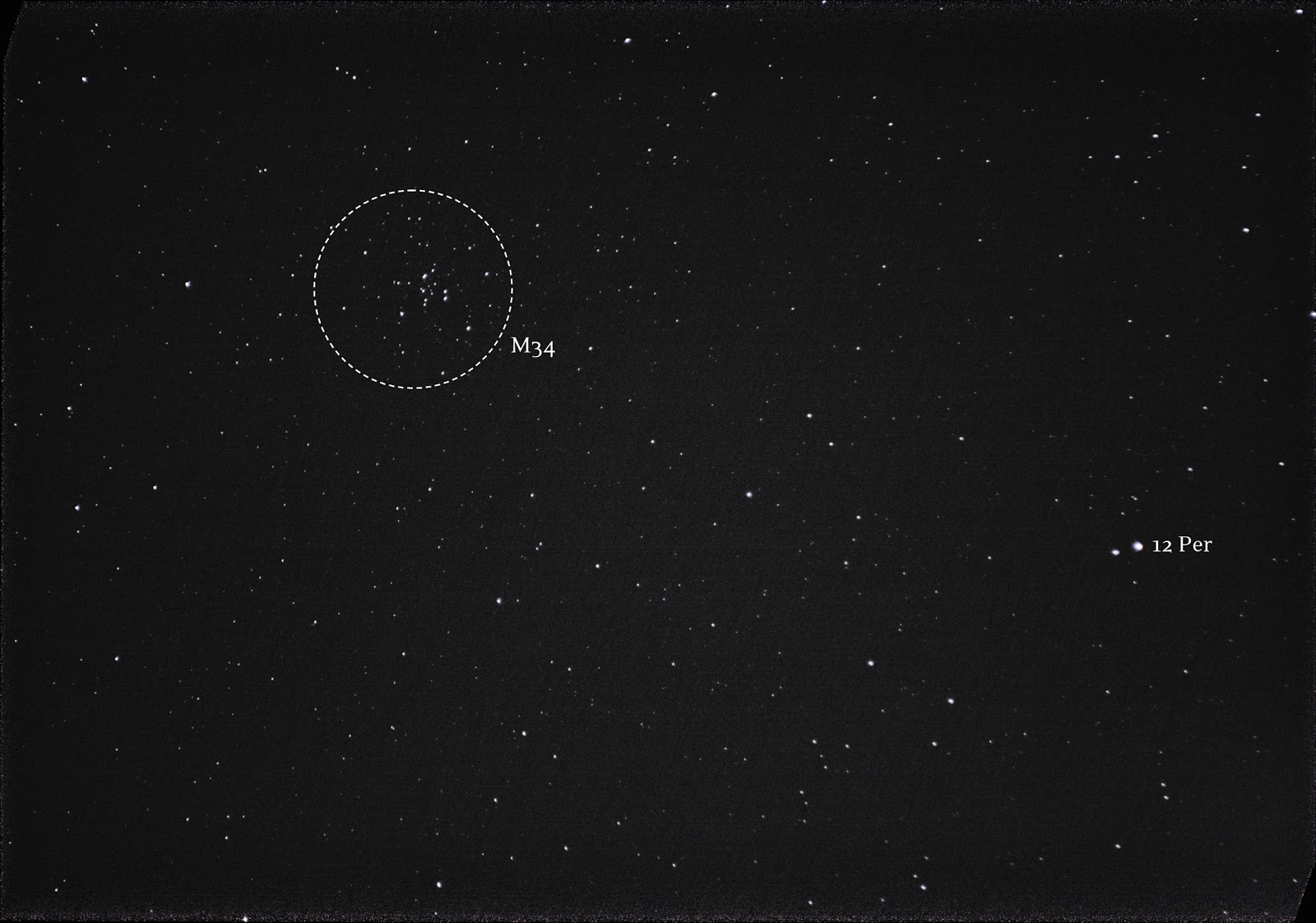 Updated M34 with T5i on Fixed Tripod [Stellar Neophyte Astronomy Blog]