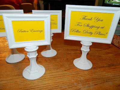 Polka-Dotty Place: DIY Table Signs