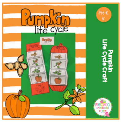 Pumpkin Life Cycle Craft ~ Preschool Printables