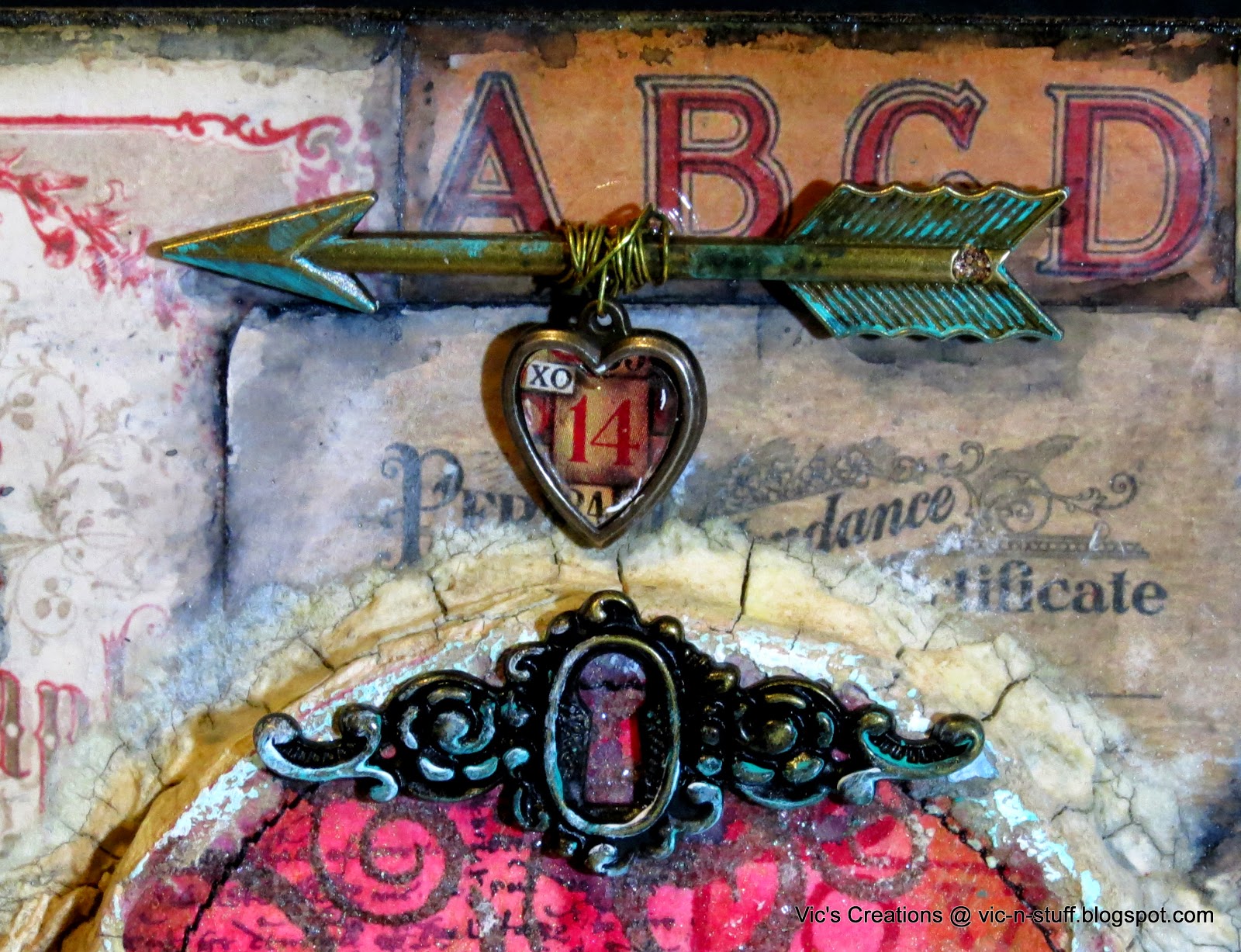 Vic's Creations: Valentines Shrine - #21 Rock Candy Glitter Compendium ...