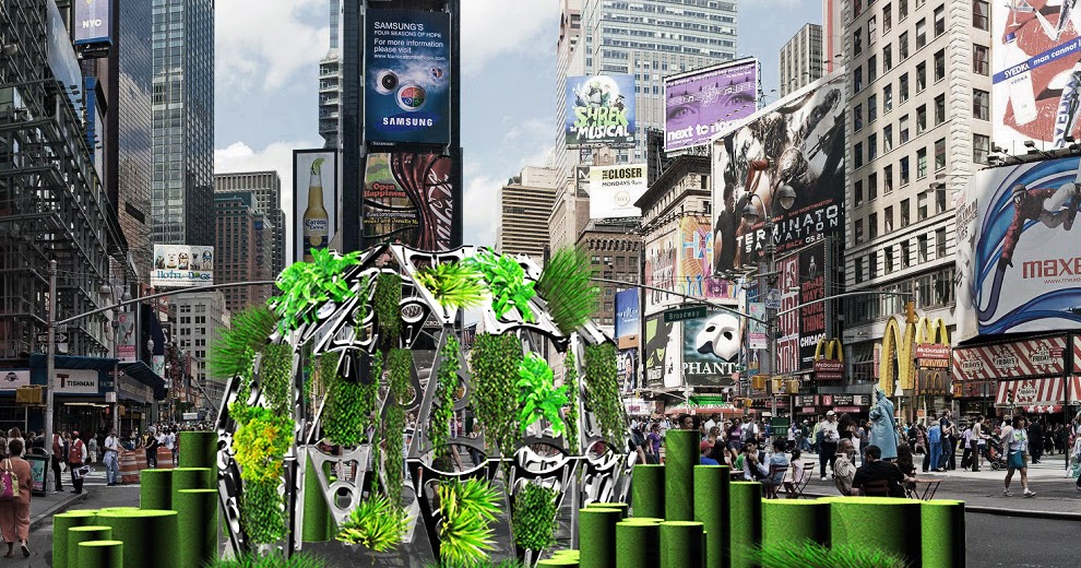 Global Design New York University: Times Square Electronic Garden ...