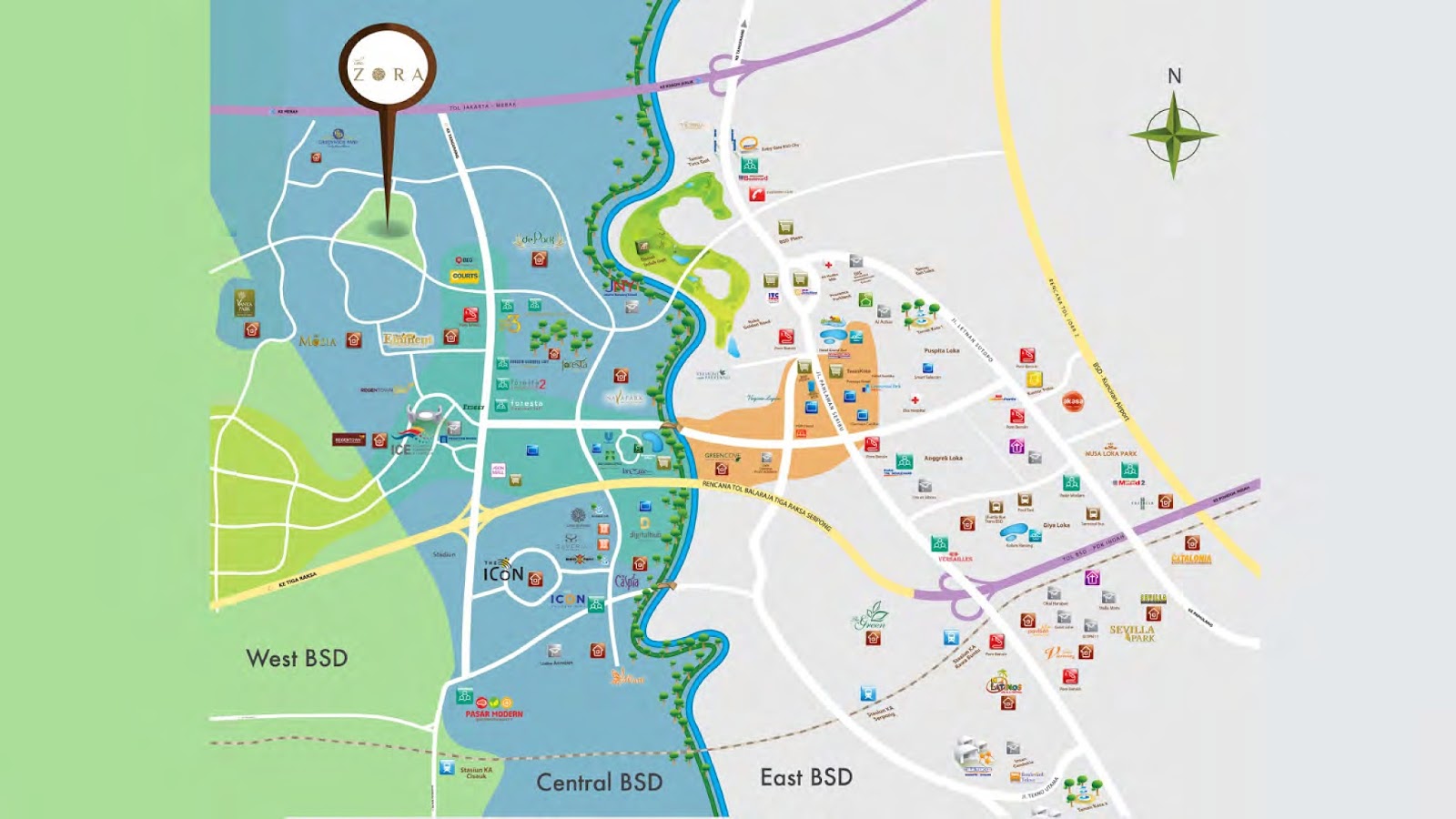 Zora BSD Diamond Development Mitsubishi Corporation And Sinarmas Land ...