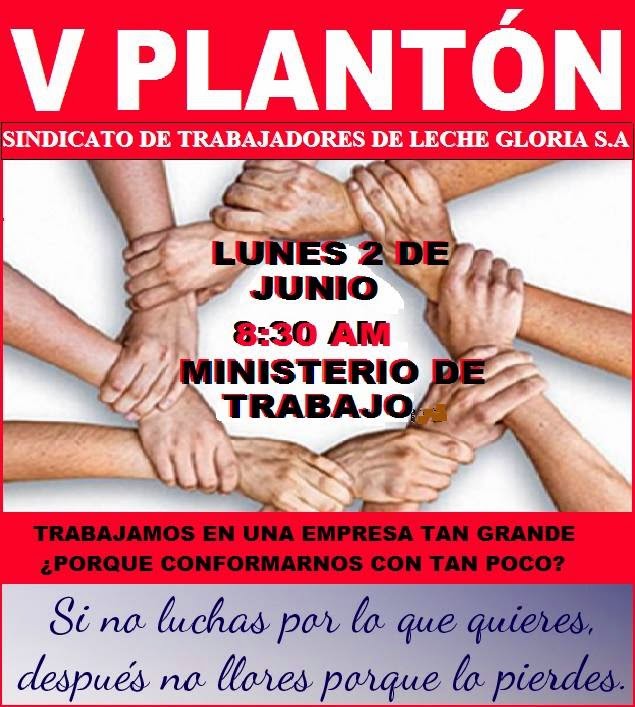 SINDICATO NACIONAL DE TRABAJADORES OBREROS DE GLORIA: mayo 2014