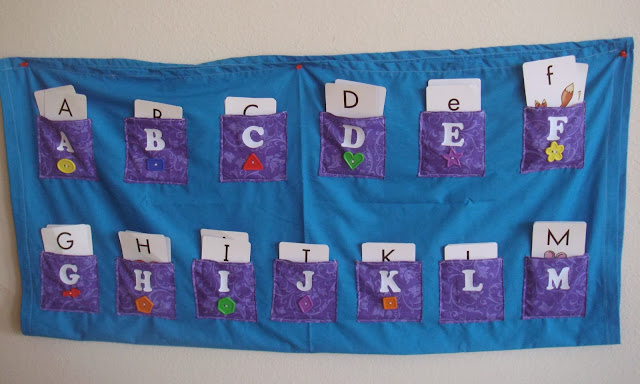 Sweetening the Small Stuff: DIY Alphabet Pocket Wall for Toddlers