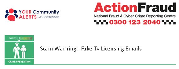 Maisemore Parish Council: Fake TV licence scam warning