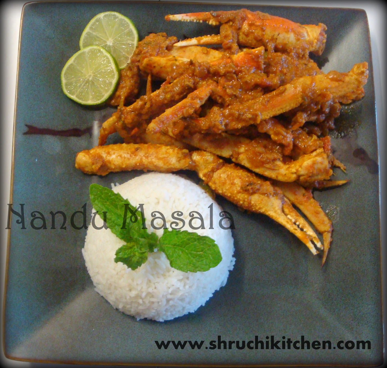 Shruchi Kitchen: Nandu Masala | Crab Masala