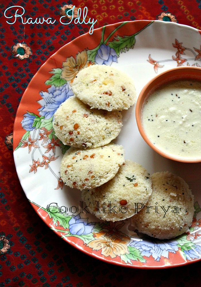 Cook like Priya: Instant Rava Idly Recipe | Sooji Idly | Quick ...