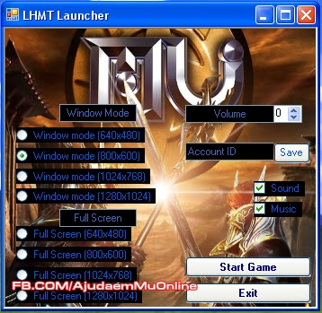 Launcher LHMT simples + Source | Ajuda em MuOnline - Melhor Portal de MuOnline do Brasil