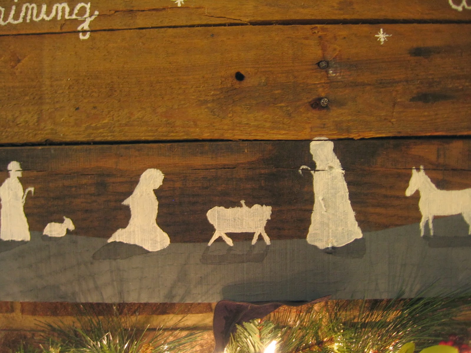 WardWorks: Reclaimed Wood Nativity Sign
