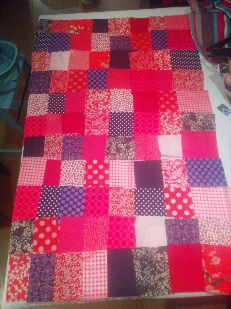 Laisse Luciefer: Plaid Patchwork (Carrés)