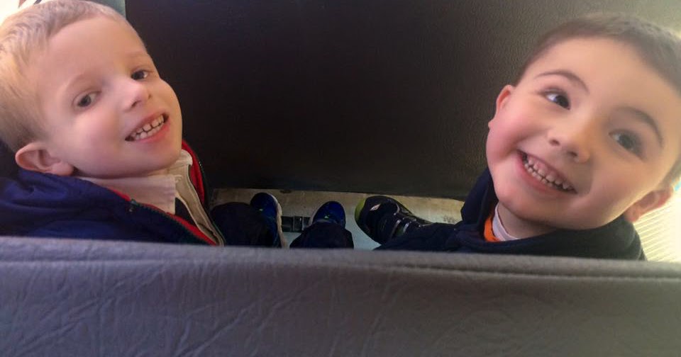 From Motherhood: Today he rode the short bus and it was perfect