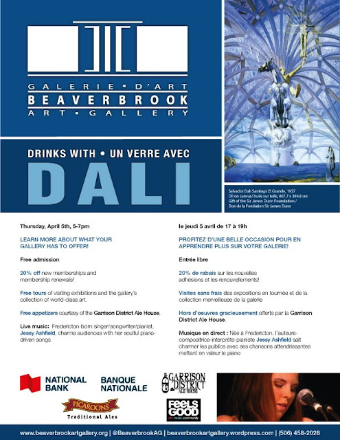 The Purple Violet Press: Drinks with Dali at Beaverbrook Art Gallery