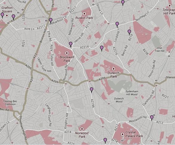 Transpontine: London Bookshop Map