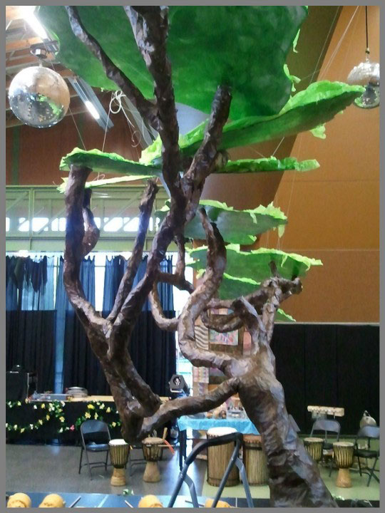 Art e-Journal: Acacia Tree Prop: Completed and Installed