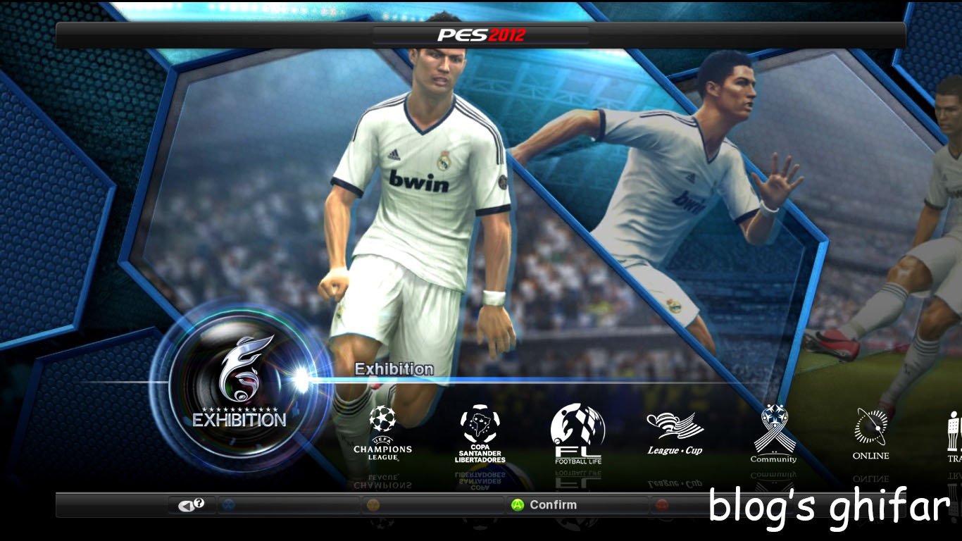 Download Graphics Screen Menu PES 2013 for PES 2012 ~ blog's ghifar