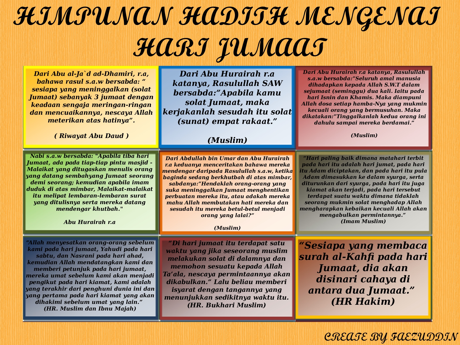 9 Amalan Hebat Pada Hari Jumaat - Dyanabiha Puffy Kitchen