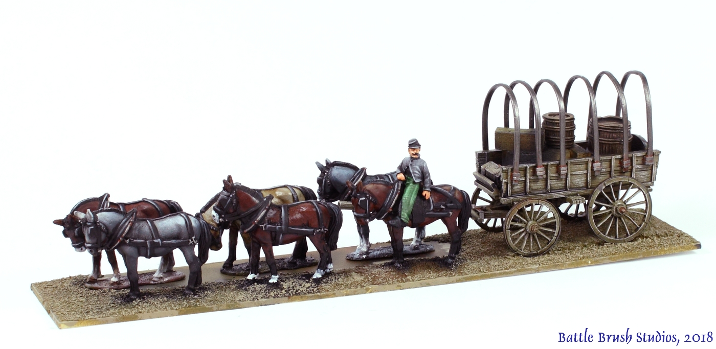 Battle Brush Studios: Showcase: American Civil War Mule Wagon