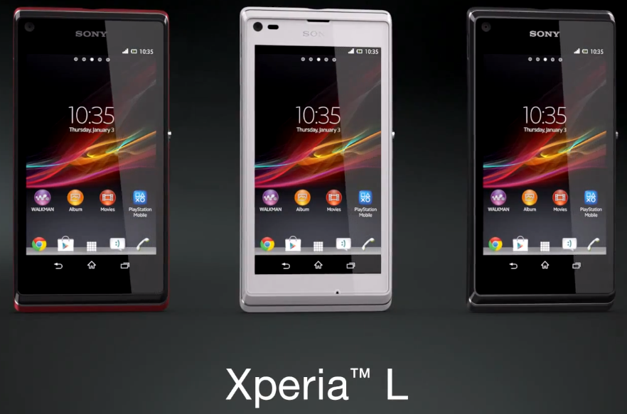 Sony Xperia L Officially Announced, packs 4.3-inch FWVGA Display, 1GHz ...