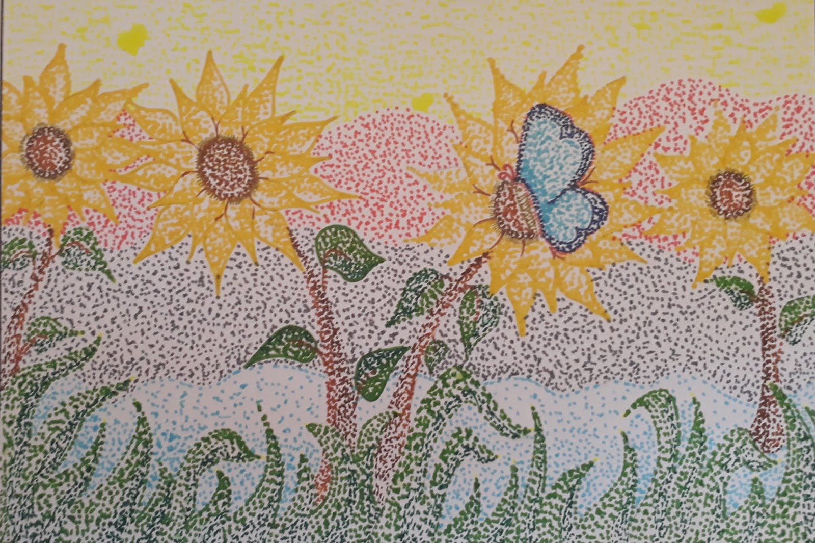 40 Trend Terbaru Gambar Pointilis Bunga Berwarna The Toosh - Riset