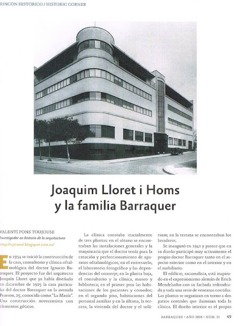 Redescubriendo Barcelona y más allá: 14/06/2018 Clínica Barraquer