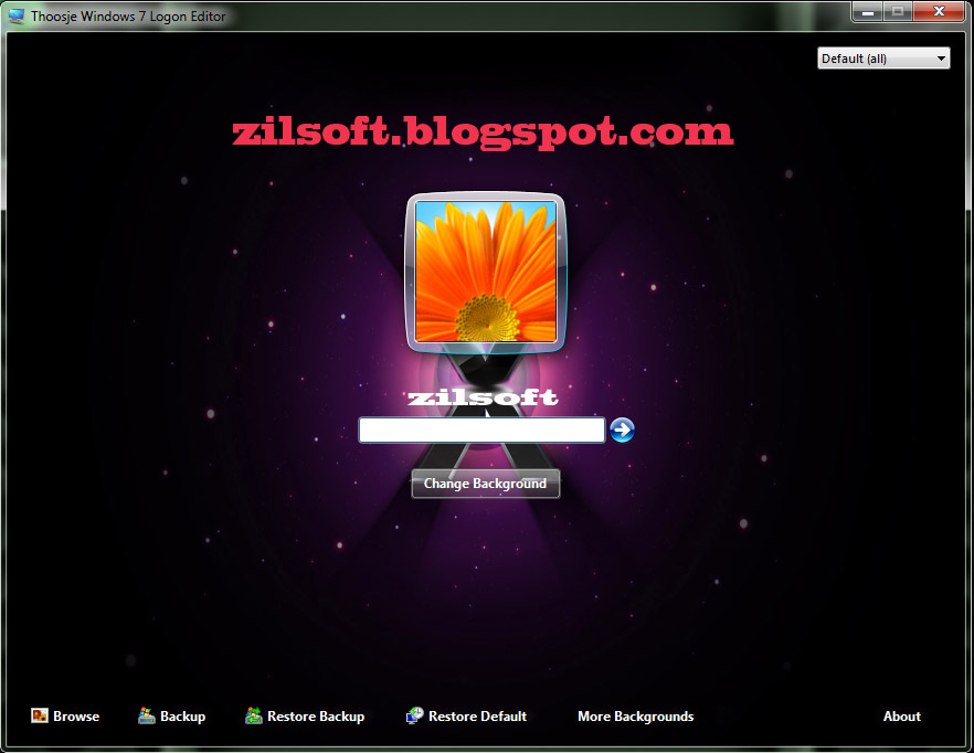 ZILSOFT: Change Windows 7 logon screen with Your photo