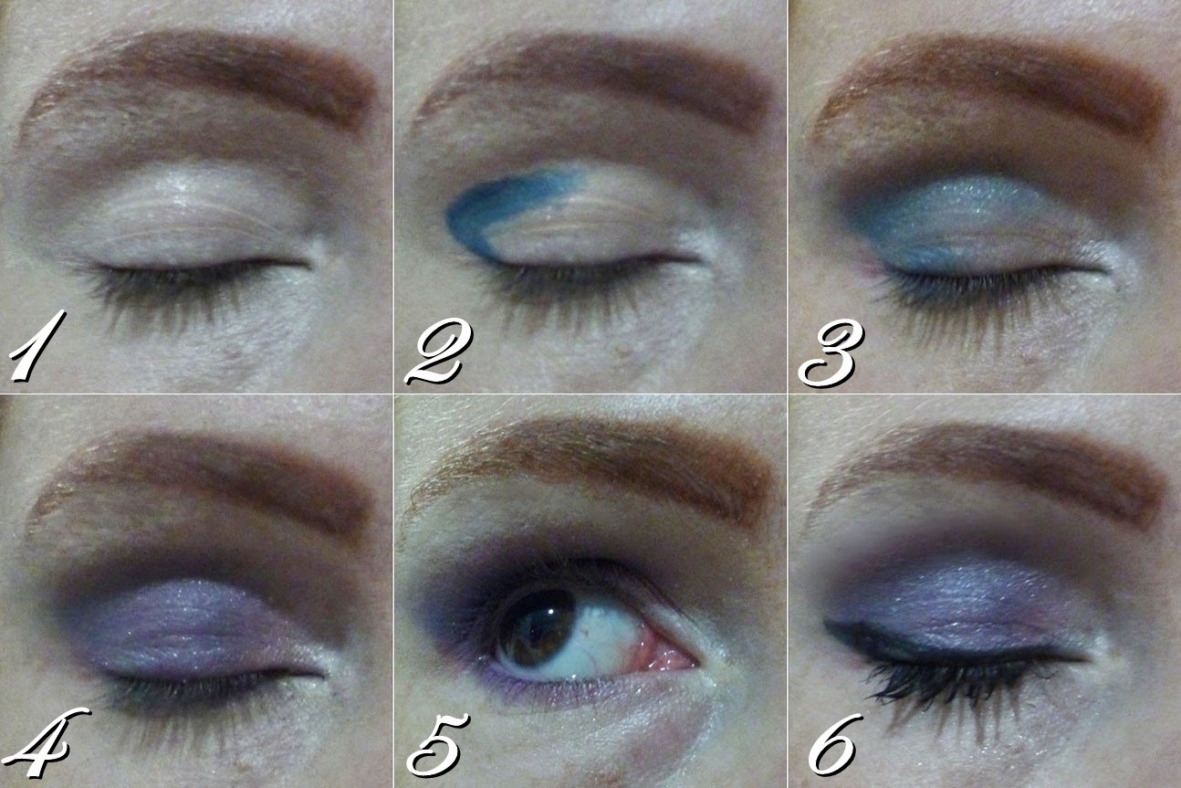 Fotorial de Maquiagem | Olho Azul e Roxo - Mania Feminina
