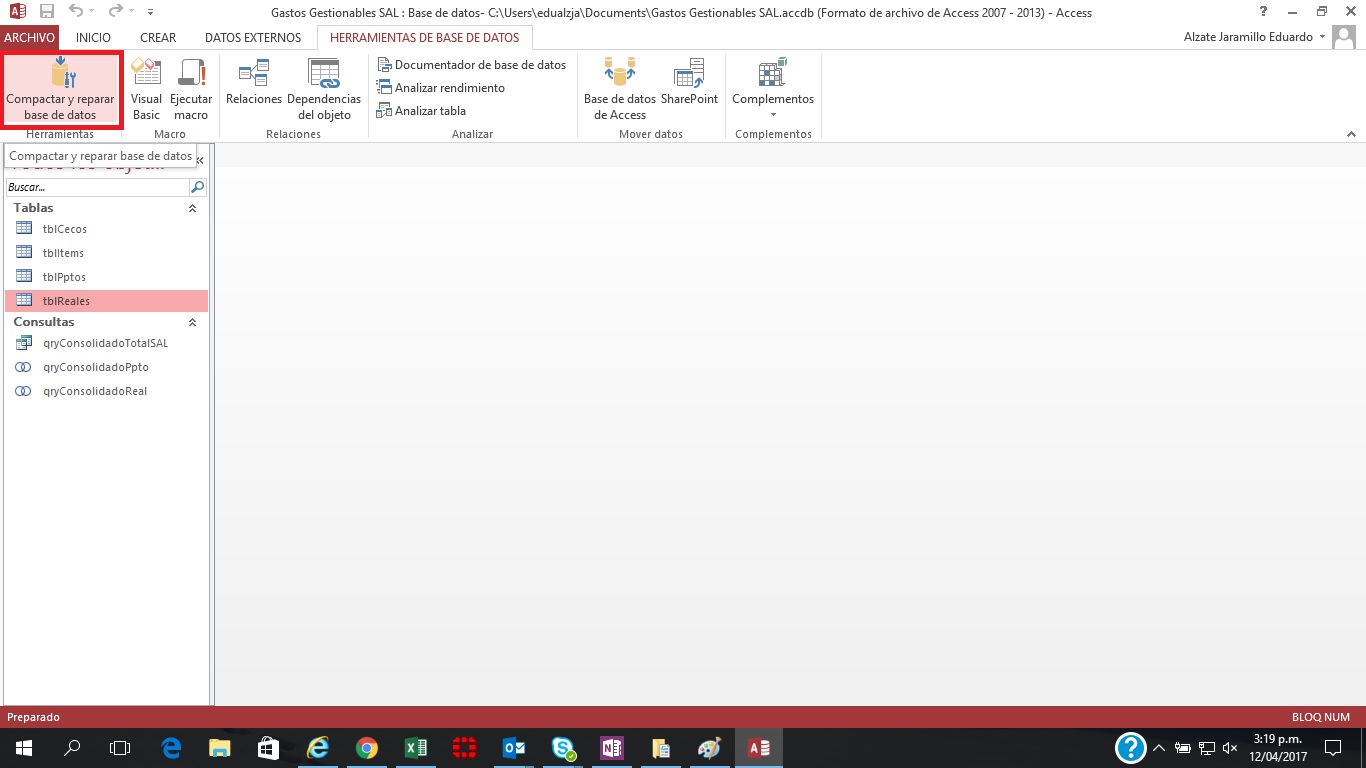 Finanzas Excel Vba Sql Y Algo Más Ejecutar La Utilidad Compactar Y Reparar De Microsoft