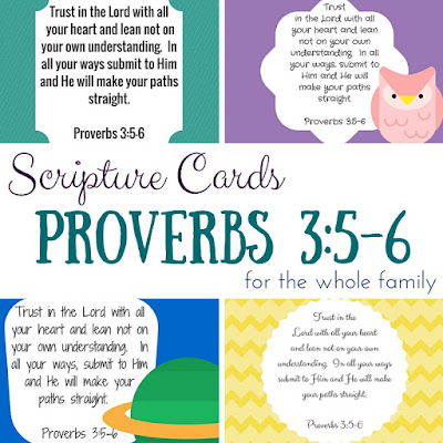 Mommy & Her Men: Scripture Sunday {Proverbs 3:5-6}