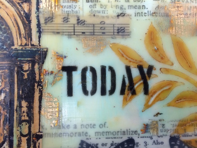 PaperArtsy: 2016 Topic 3 Encaustic Art {by Lin Brown}