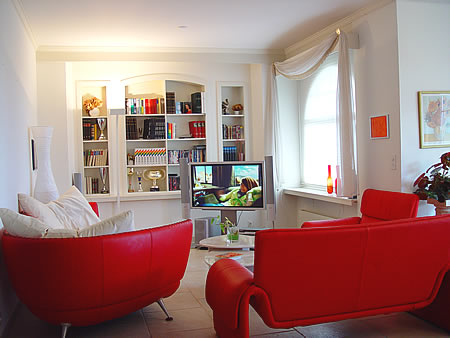 10 salas color rojo y blanco | Ideas para decorar, diseñar y mejorar tu ...