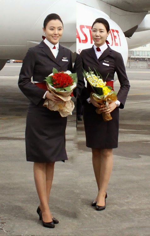 Beautiful Angels from Eastar Jet ~ World stewardess Crews