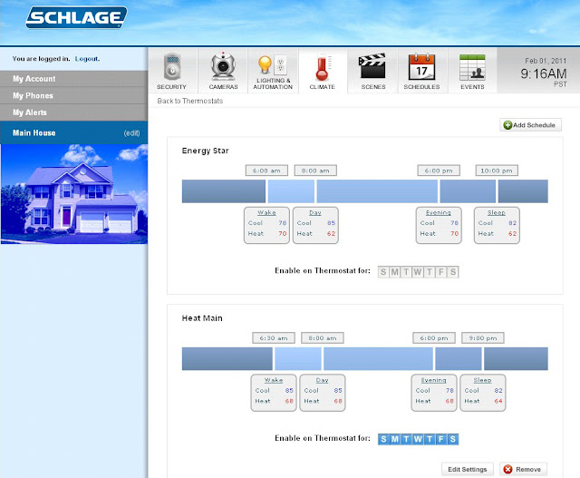 Behind the Lines: Schlage Home Automation: How Cool/Hot is That?!