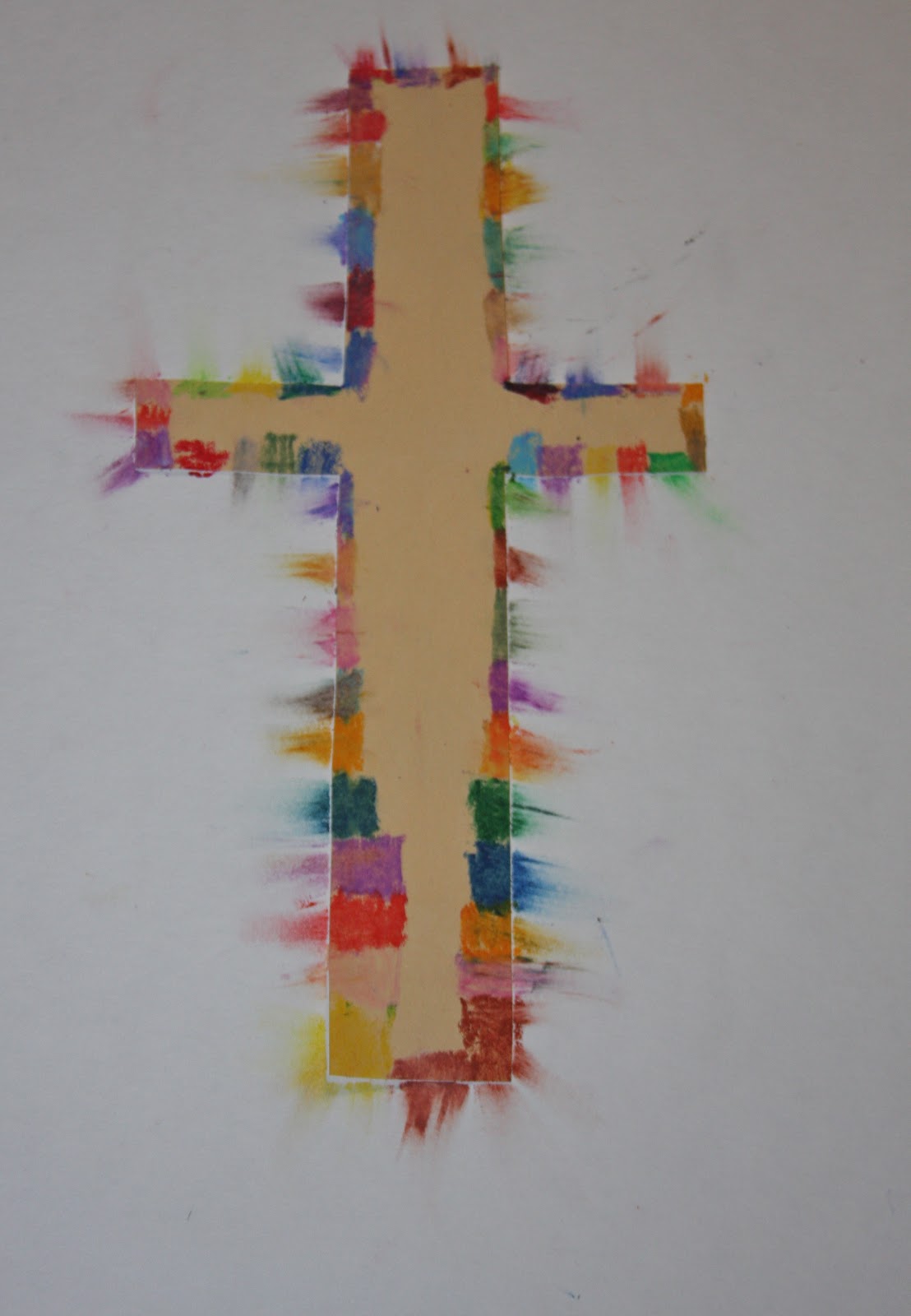 A Learning Journey: C is for Colorful Cross Easter Art
